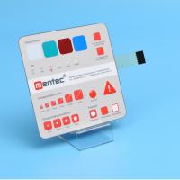 China ZIF Connector Waterproof Membrane Switch , V200 / F200 Tactile Membrane Keyboard for sale