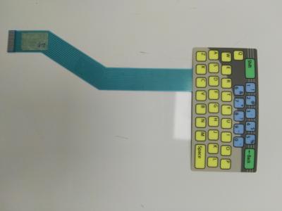 China Waterproof Electrical Flexible Membrane Switch Panel Key With 3M Adhesive for sale