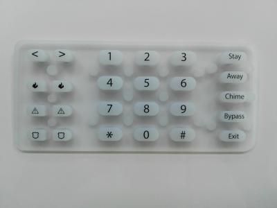 China Glossy Rubber Membrane Switch Customized Overlay Color ISO9001 ROHS SGS Certificated Durable Flexible Control Interface for sale