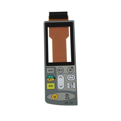 China Buttons Embossing Membrane Control Panel With High Sensivity Metal Dome for sale