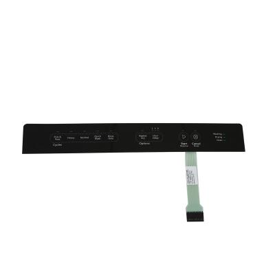 China Custom Made LED Membrane Keypad Switch With 10 Pin Female Connector For Medical Use for sale
