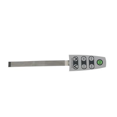 China LED Simple Design Polyester Panel Membrane Switch Control Panel Flexible Type for sale