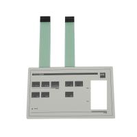 China Small size Thin Film Metal Dome LED Membrane Switch 4 Key With 8 Pin Female Tin Connector for sale