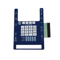 China Custom Tactile Single Membrane Panel Switch Made PC Gloss Plastic Key for sale