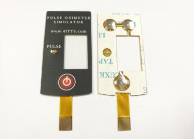 China Thin Film Metal Dome Waterproof Membrane Switch With 3M467 3M468 Adhesive for sale