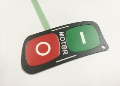 China Thin Film Graphic Overlay LED Membrane Switch With Metal Dome Customized Size for sale