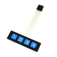 China 1*4 4 Key Matrix Membrane Switch Keypad Control Panel Extended Keyboard Super Slim for sale