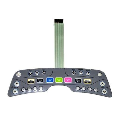 China Top Grade Electrical Switches Matrix Matt Polyester Printing Membrane Keyboards for sale