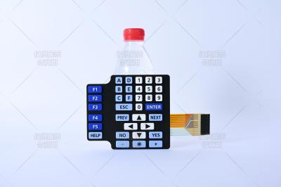 China 1 Million Cycles Tactile Switch Membrane Long Life Waterproof Overlay for sale