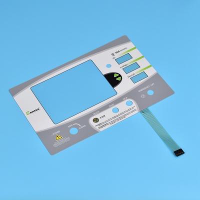 China Customized LED Membrane Switch Main Name Embossing Membrane Switch Circuit Options Silver Flex Circuit for sale