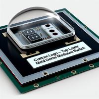 China Custom Logo Top Layer Metal Dome Membrane Switch in Multi-Layer Structure with PVC Overlay Material for sale