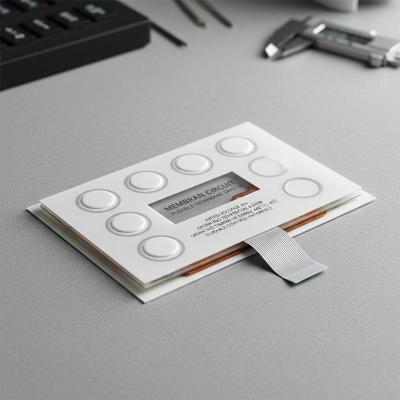 China Membran Circuit Flexible Membrane Switch Rated Voltage 30V Operating Temperature Range 40C To 85C Durable Control Interface for sale