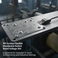 China M3 Screws Flexible Membrane Switch Rated Voltage 30V Engineered for Operation in Harsh Environments and Industrial Settings for sale