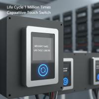 China Life Cycle 1 Million Times Capacitive Touch Switch Featuring Transparent Lcd Window Suitable for Control Panels and Automation Systems for sale
