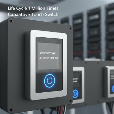 China Life Cycle 1 Million Times Capacitive Touch Switch Featuring Transparent Lcd Window Suitable for Control Panels and Automation Systems for sale