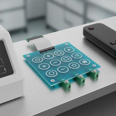 China PCB Tail Capacitive Membrane Keypad Featuring M3 Screws Terminals Ideal for Control Panels Medical Equipment and Consumer Electronics for sale