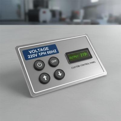 China Voltage 220V1Ph60Hz Graphic Overlay Membrane Switch Ideal for Custom Control Panels Providing Operation and Clear Visuals for sale