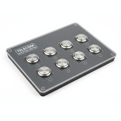 China Telecommunication Equipment Membrane Switch Keyboard Custom Made OEM ODM Featuring 8 Metal Dome Durable for Industrial Applications for sale