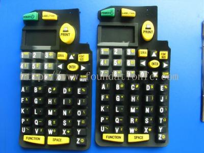 China Key Control Overlay Silicone Rubber Button Keypad for sale