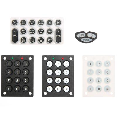 China Silicone Rubber Kitchenware Molding Sheet Wire Band Keypad for sale