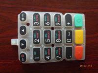 China Abrasion Wear Electronics Muliti-Color Toys Componet Silicone Rubber Keypad for sale