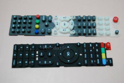 China Corrosion Resistance 3m Adehsive Membrane Switch Moisture Proof Silicone Rubber Keypad for sale