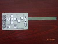 China Thin Film 3m Adhesive Single Membrane Switch , Embossed Membrane Key Switches for sale