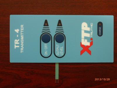 China Remote Controller Graphic Overlay Membrane Switch 3M467 , 3M468 Adhesive for sale