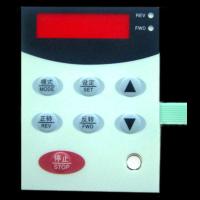 China Flexible Stock Rubber Membrane Switch Keypad with LCD Screen , White for sale