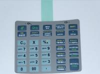 China Waterproof SGS PC Rubber Membrane Switch With 3m Adhesive , 25ma - 100mA for sale