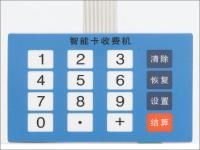 China 16 keys LED Tactile Membrane Switch Keypads For Control Board , Silk Screen Printed for sale