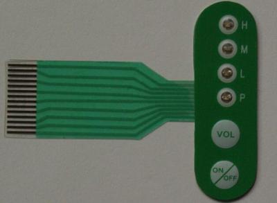 China Eco Green PET / PC Single Membrane Switch / Metal Dome Membrane Switch for sale