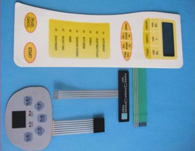 China Durable PET Multi Key LED Membrane Switch Flexible For Remote Control Panel for sale