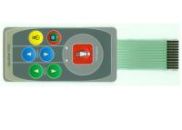 China Custom Color LED Membrane Switch Matrix Concave Convex , 0.05mm - 1mm Flat Type for sale
