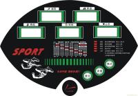 China Electric Product Membrane Switch Keyboard Overlays With 3M Adhesive Dull Polish for sale