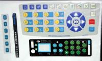 China Silk Screen Printing Graphic Overlay And Touch Screen Panel With 3M Adhesive for sale