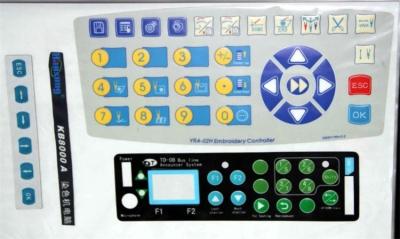 China Silk Screen Printing Graphic Overlay And Touch Screen Panel With 3M Adhesive for sale