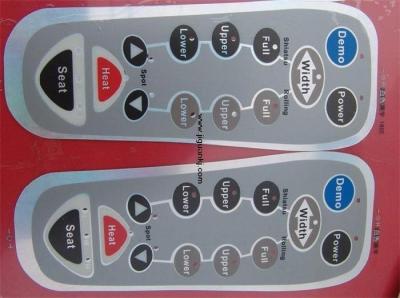 China Flexible Backlit Membrane Switch Remote Controller Push Button Touch Panels for sale