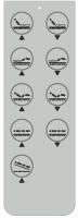 China Thin Film 9 Key Membrane Control Panel / Membrane Keypad Switch 0.05mm - 1.0mm for sale