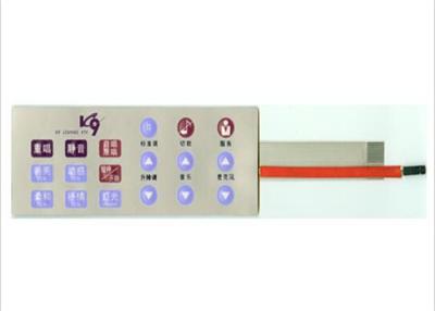 China Custom Embossed PET Tactile Membrane Switch Keypad / Thin Film Switch for sale