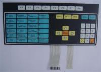 China 3M Adhesive Single Touch Screen Tactile Membrane Switch Keyboard 0.3mm - 1.5mm for sale