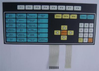 China 3M Adhesive Single Touch Screen Tactile Membrane Switch Keyboard 0.3mm - 1.5mm for sale