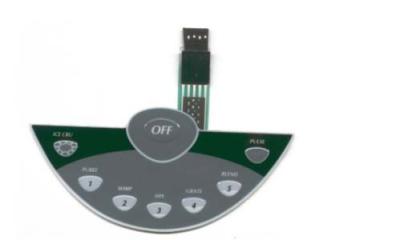China Lightweight IMD Backlit Single Tactile Membrane Switch / Membrane Touch Switch for sale