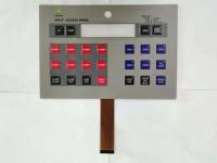 China Pantone Color PET Embossed Membrane Switch With 3M Adhesive for sale