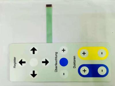 China Waterproof Tactile Membrane Switch Keypad With 3M Adhesive for sale