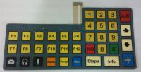 China Polyester Silk Printed Tactile Flexibile Membrane Switch Keyboard For Mobile Phone for sale