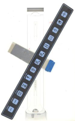 China Flexible  PC / PET Tactile Membrane Switch Flexible Embossed Heat Resisting for sale