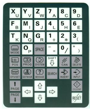 China Lightweight Flexible Membrane Switch Keypad Thin Film With 3M467 / 3M468 Adhesive for sale