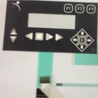 China Push Button Membrane Switch Keypad F150 Overlay With Transparent Lcd Window for sale