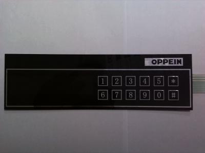 China Flexible PC / PET Waterproof Tactile Membrane Switch Keyboard for sale
